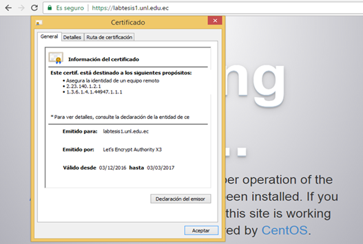Análisis de Certificados SSL/TLS gratuitos y su implementación como Mecanismo de seguridad en ...